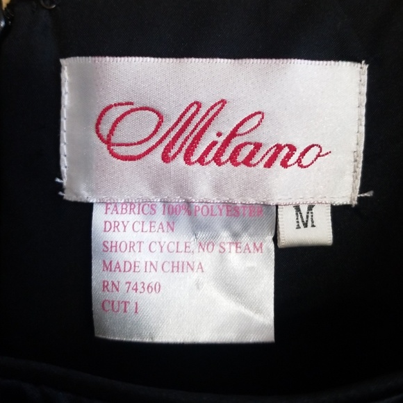 Milano | Dresses | Milano Black White Formal Gown Size M | Poshmark